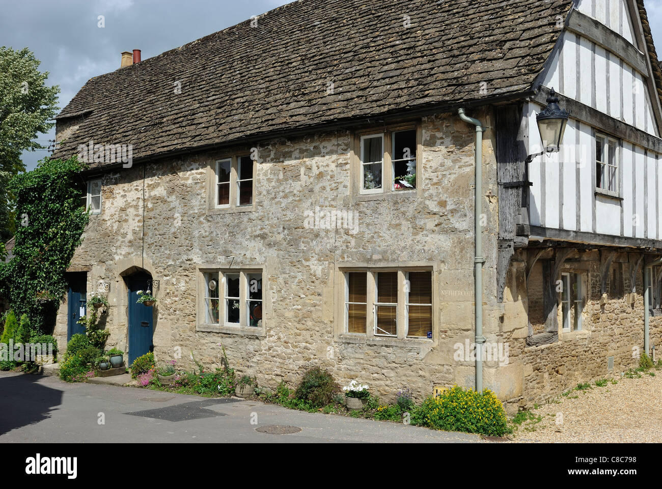 Church Street Lacock near Chippenham Wiltshire UK National Trust ...