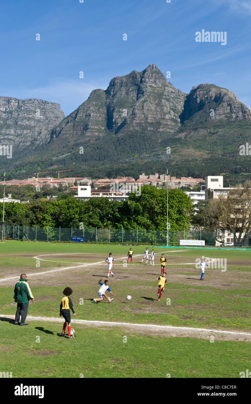 Football match of U11 boys at Rygersdal Football Club Cape Town South ...
