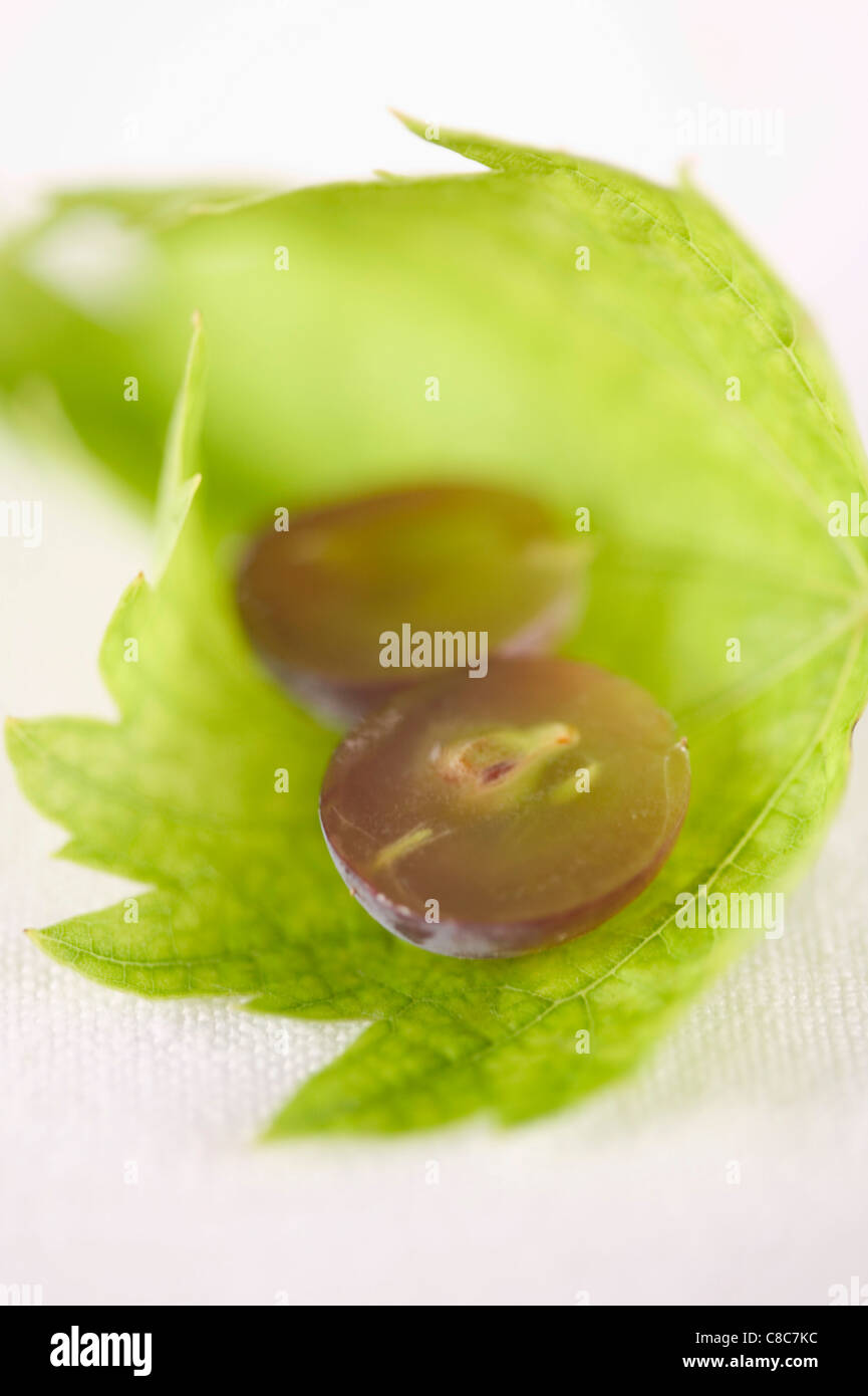 Half a grape Stock Photo - Alamy