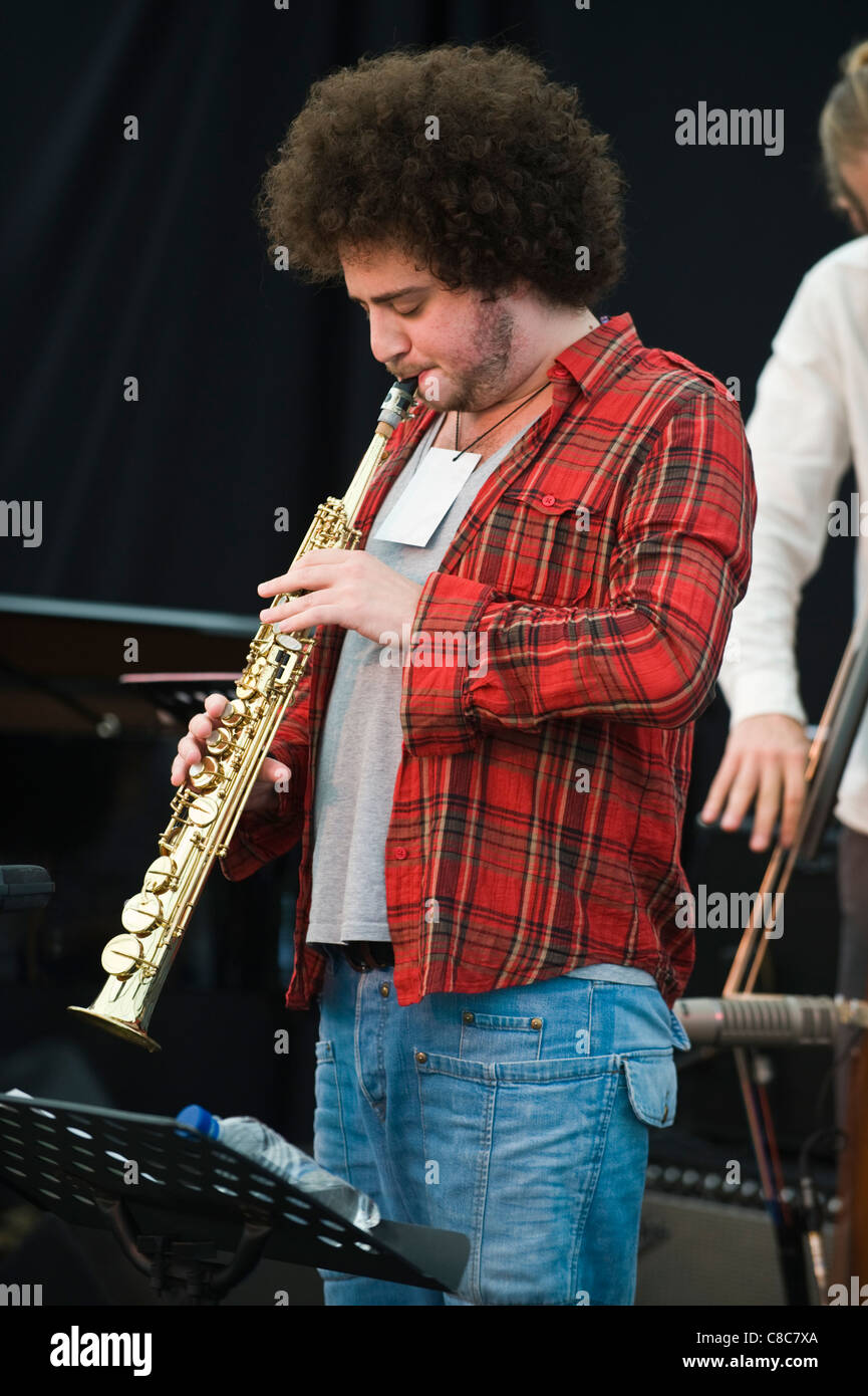 Playing soprano saxophone hi-res stock photography and images - Alamy