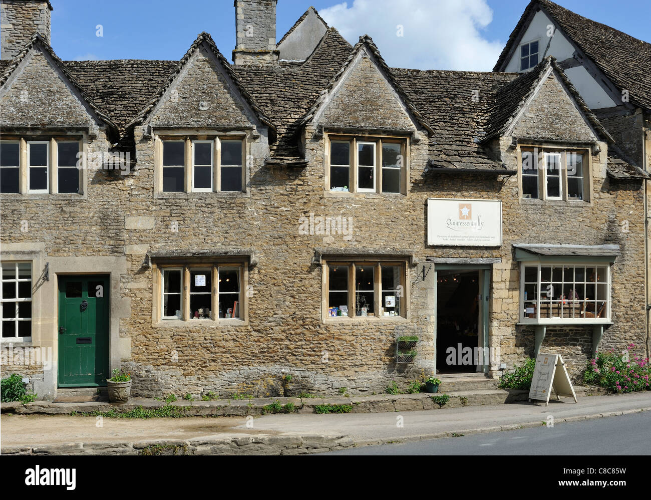 West Street Lacock near Chippenham Wiltshire UK National Trust Village ...