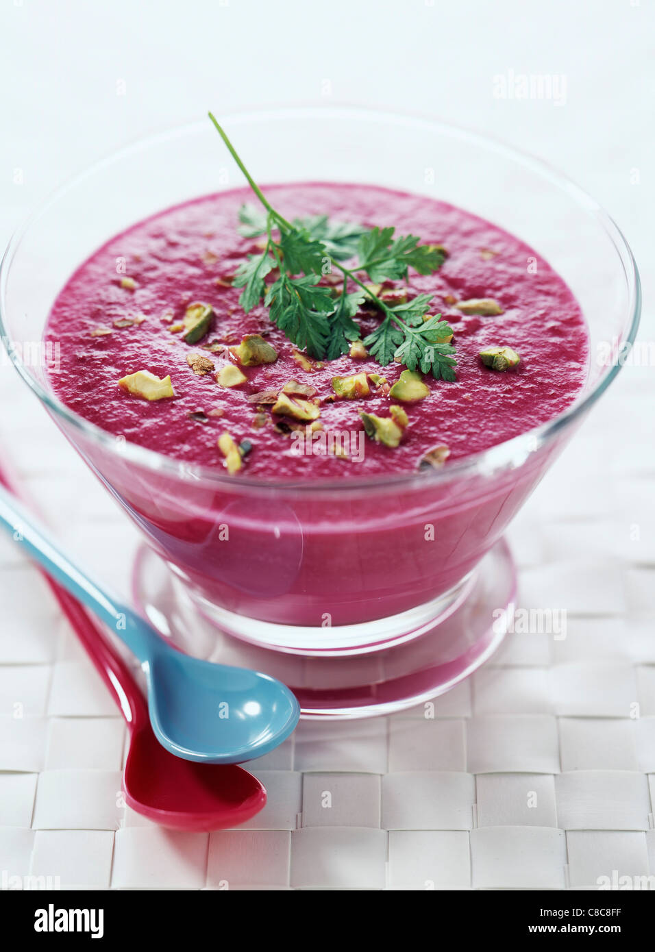 cold beetroot velouté Stock Photo - Alamy