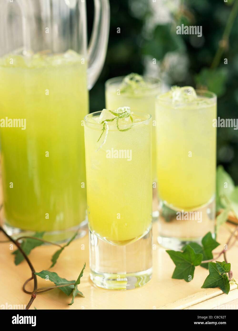 Rhum and lime iced cocktail Stock Photo - Alamy
