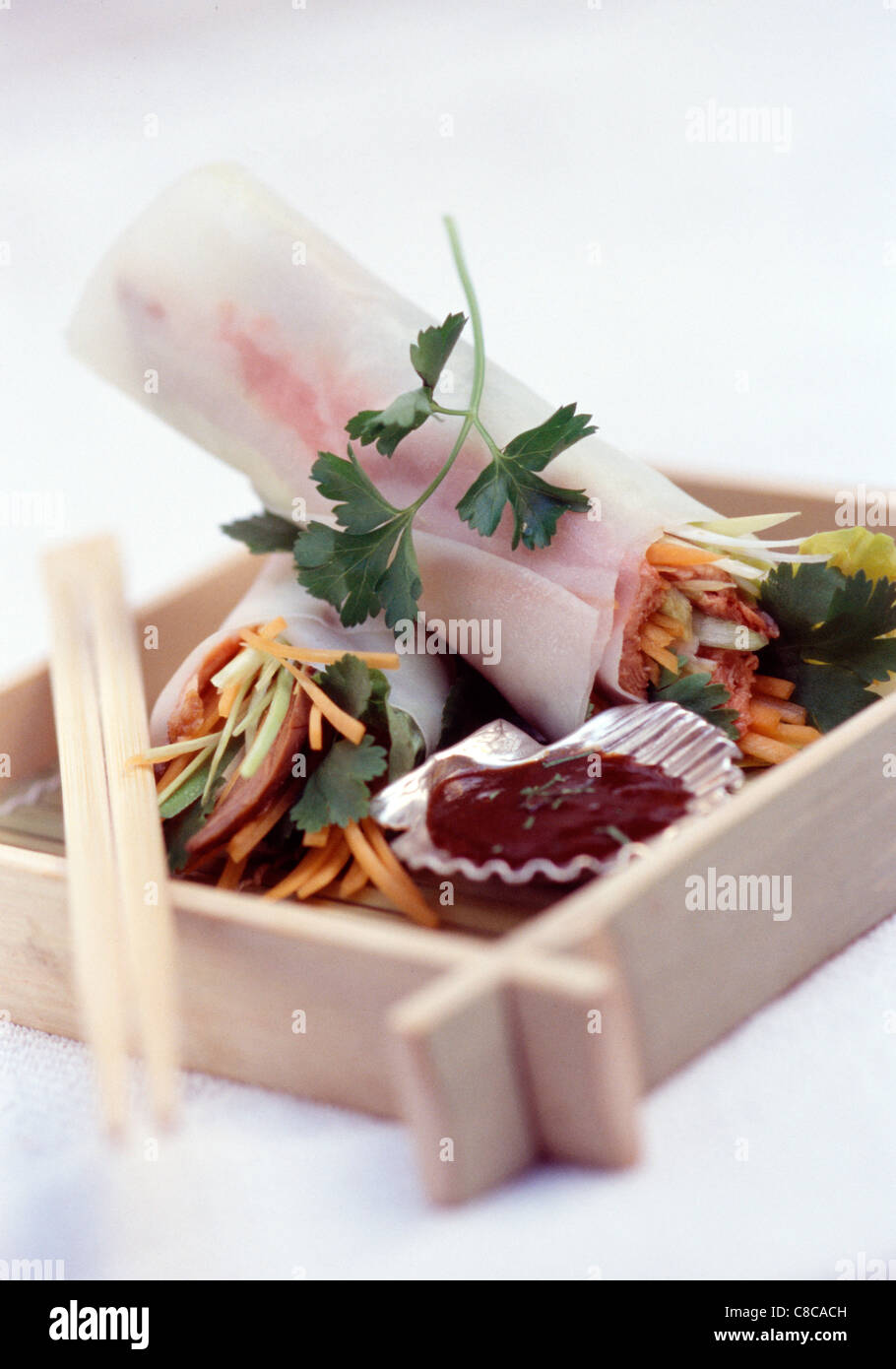 Japanese spring roll Stock Photo - Alamy