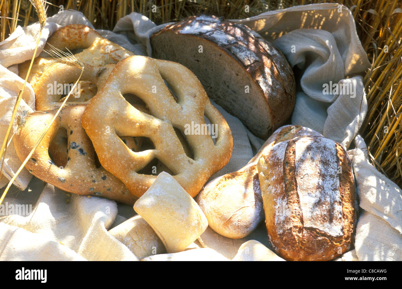 Selection of bread Stock Photo - Alamy