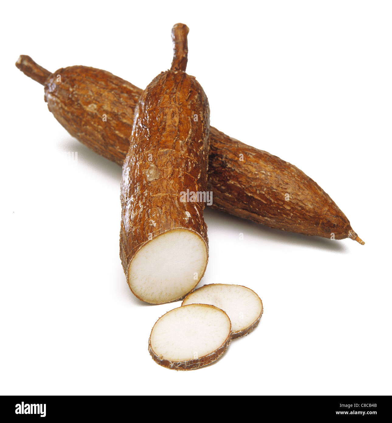 Yuca root Cut Out Stock Images & Pictures - Alamy