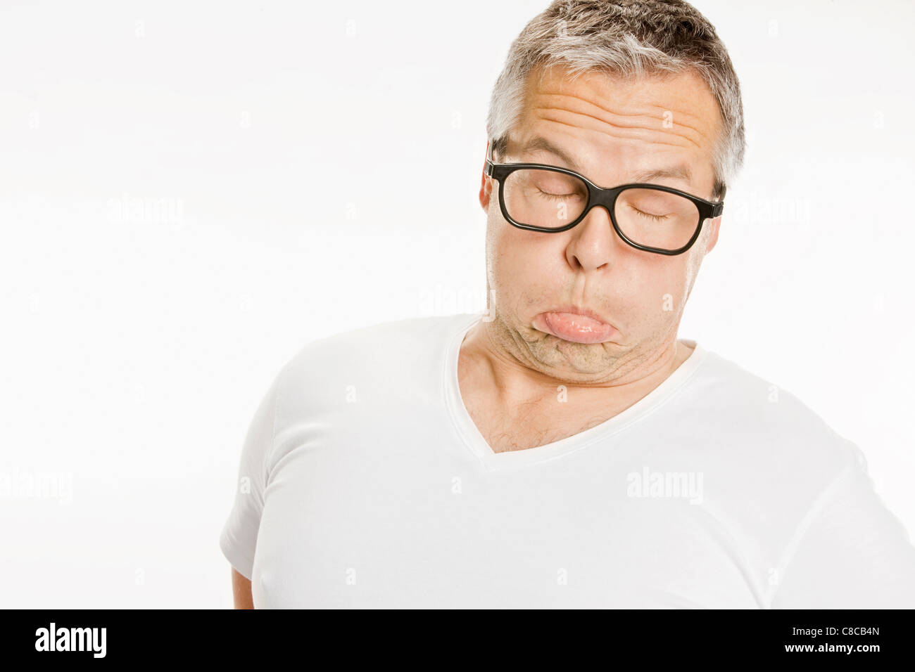 Man and comical face hi-res stock photography and images - Alamy