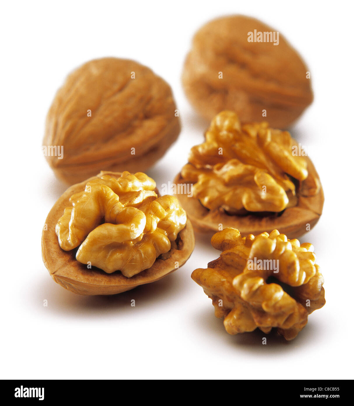 Walnuts out of their shells hi-res stock photography and images - Alamy