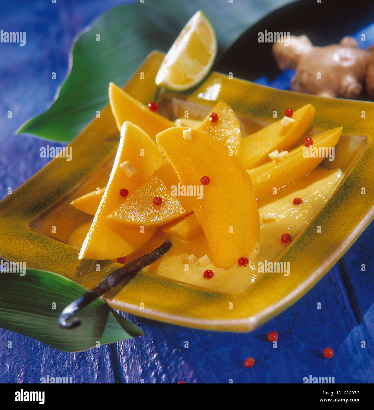 Three spice mango marinade Stock Photo - Alamy