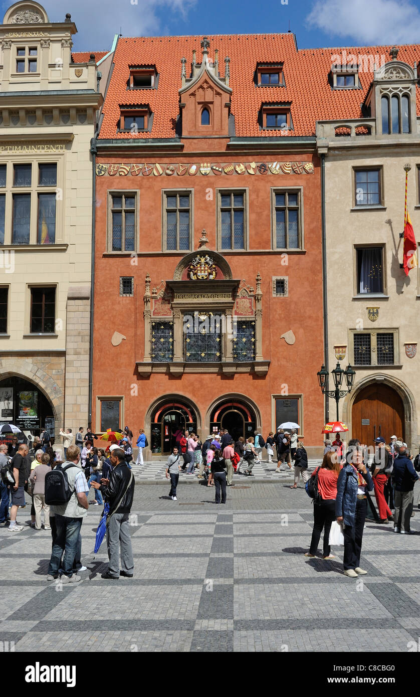 Old Town Square Staromestska namesti Prague Czech Republic Stock Photo ...