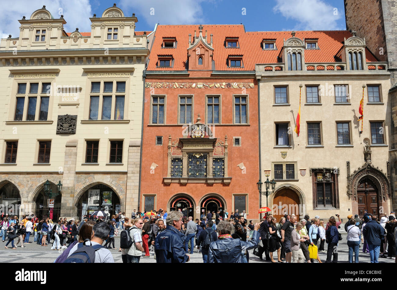Old Town Square Staromestska namesti Prague Czech Republic Stock Photo ...