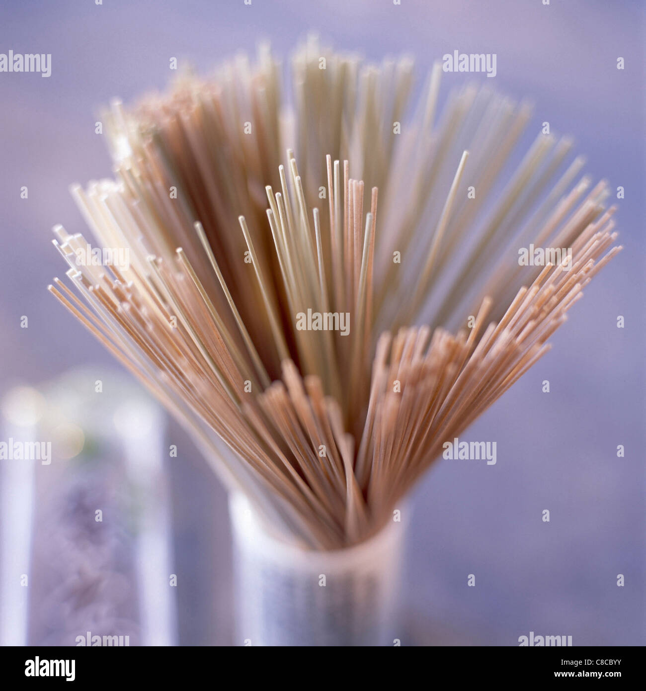 Japanese buckwheat spaghetti Stock Photo - Alamy