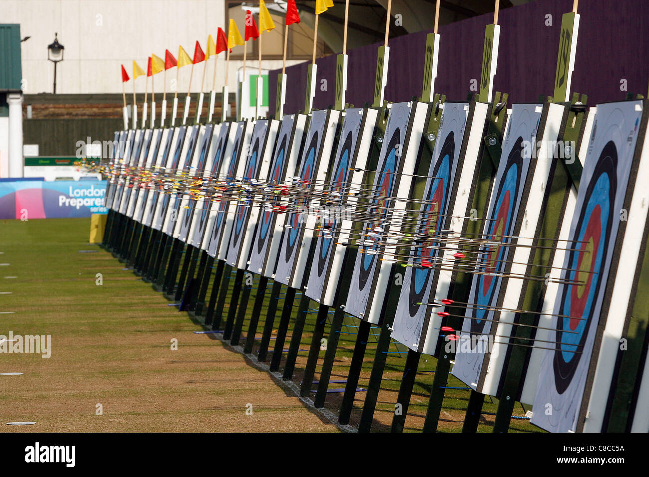 Archery competition in London UK Stock Photo - Alamy