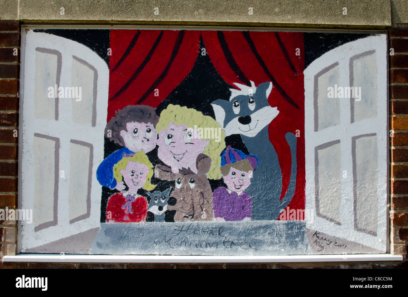 Cartoon Building Painting