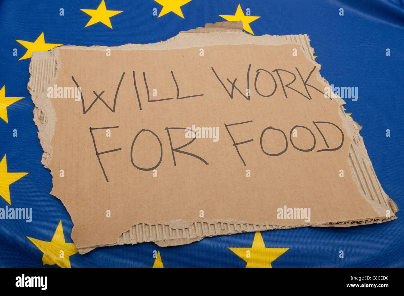 Will work for food sign hi-res stock photography and images - Alamy