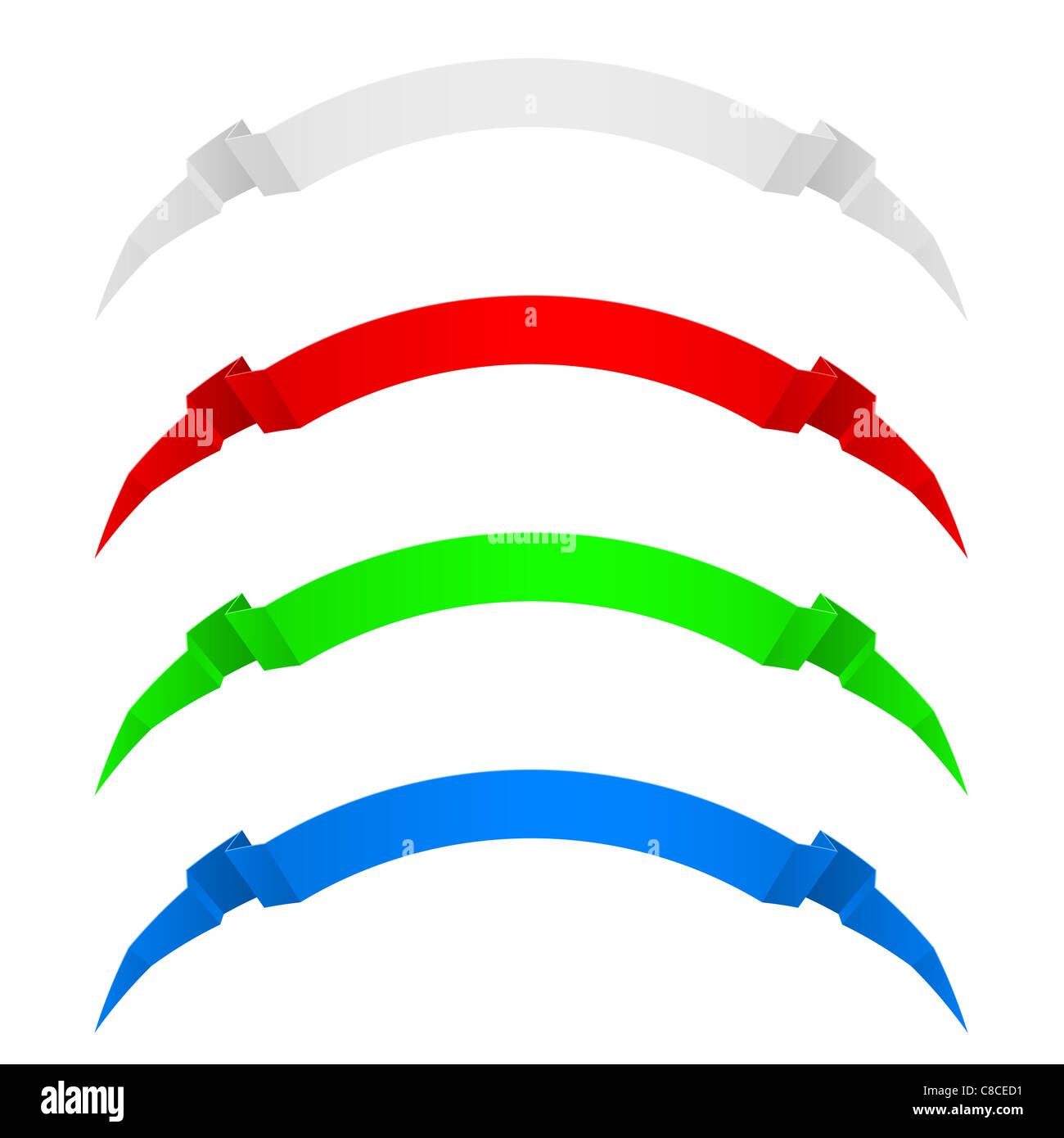 Banners set number one. Illustration on white background for design ...