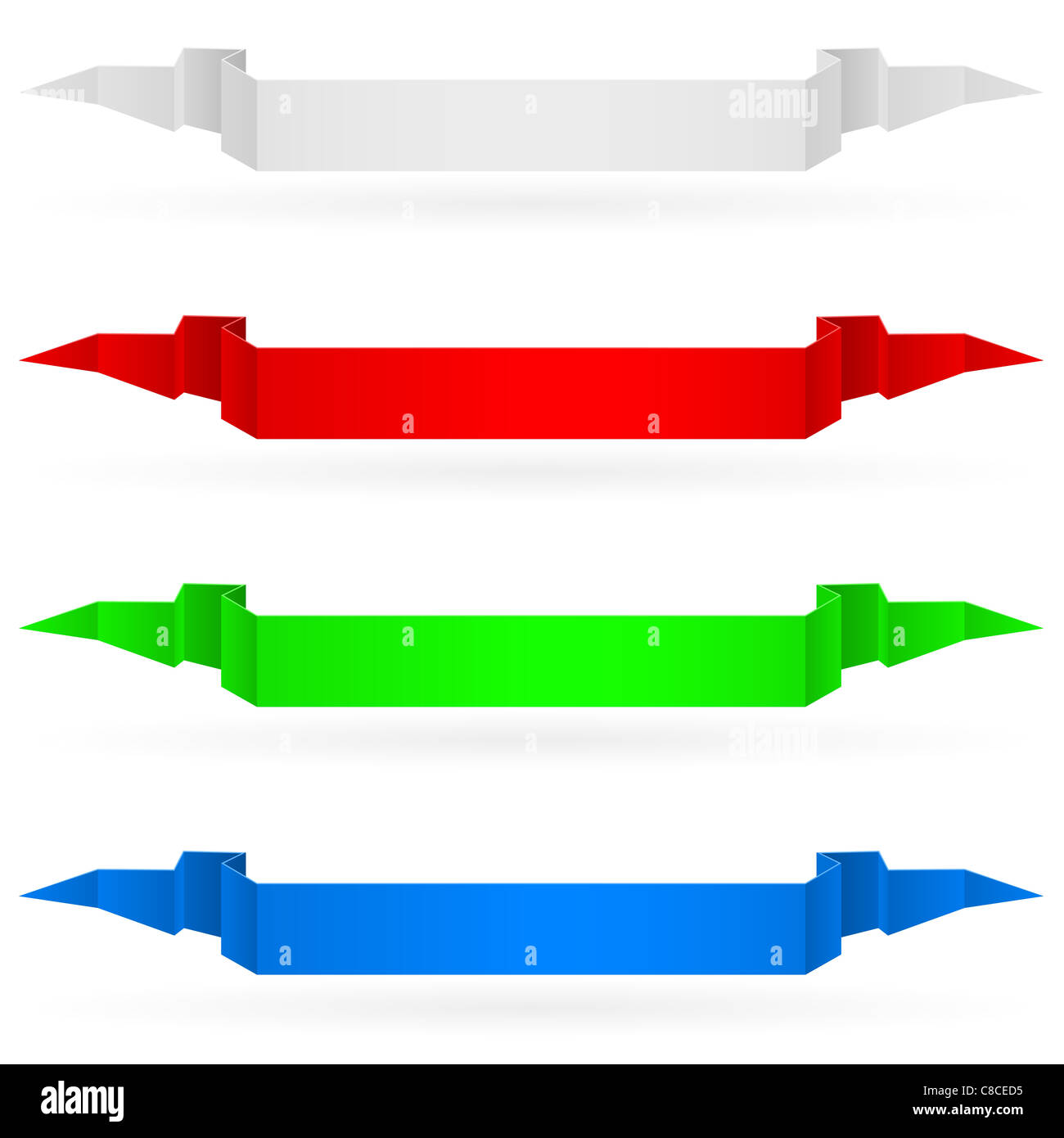 Banners set number three. Illustration on white background for design ...