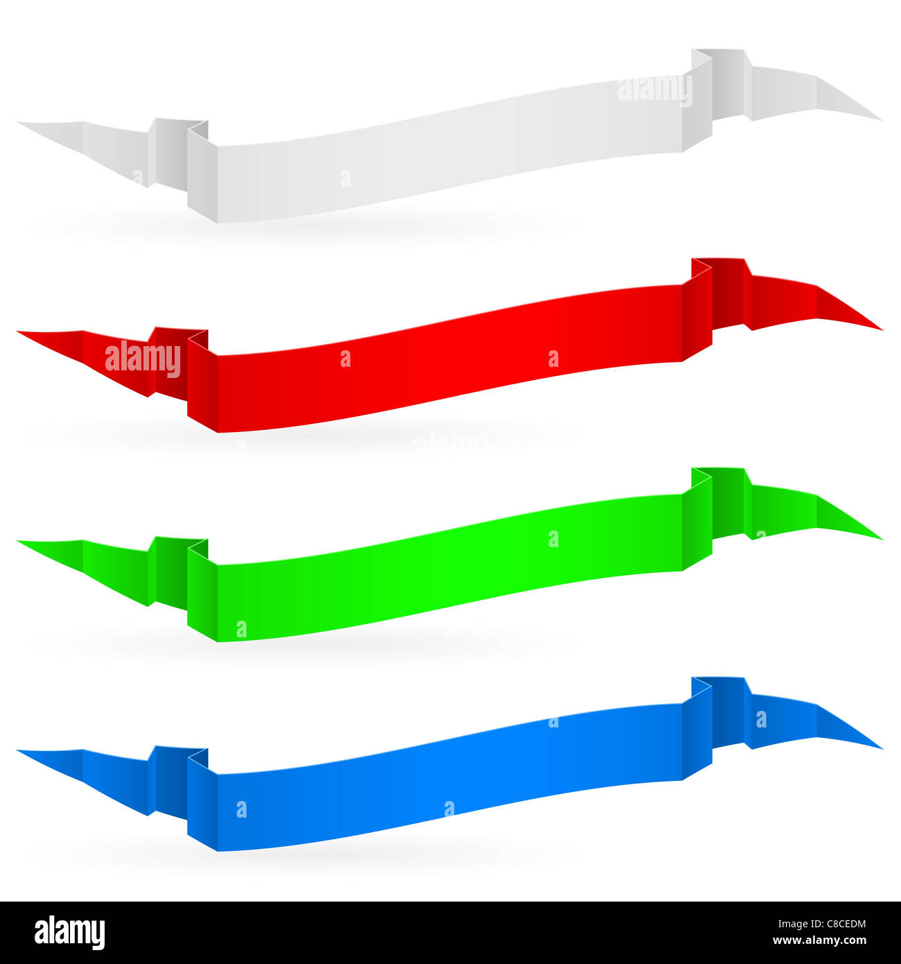 Banners set number two. Illustration on white background for design ...