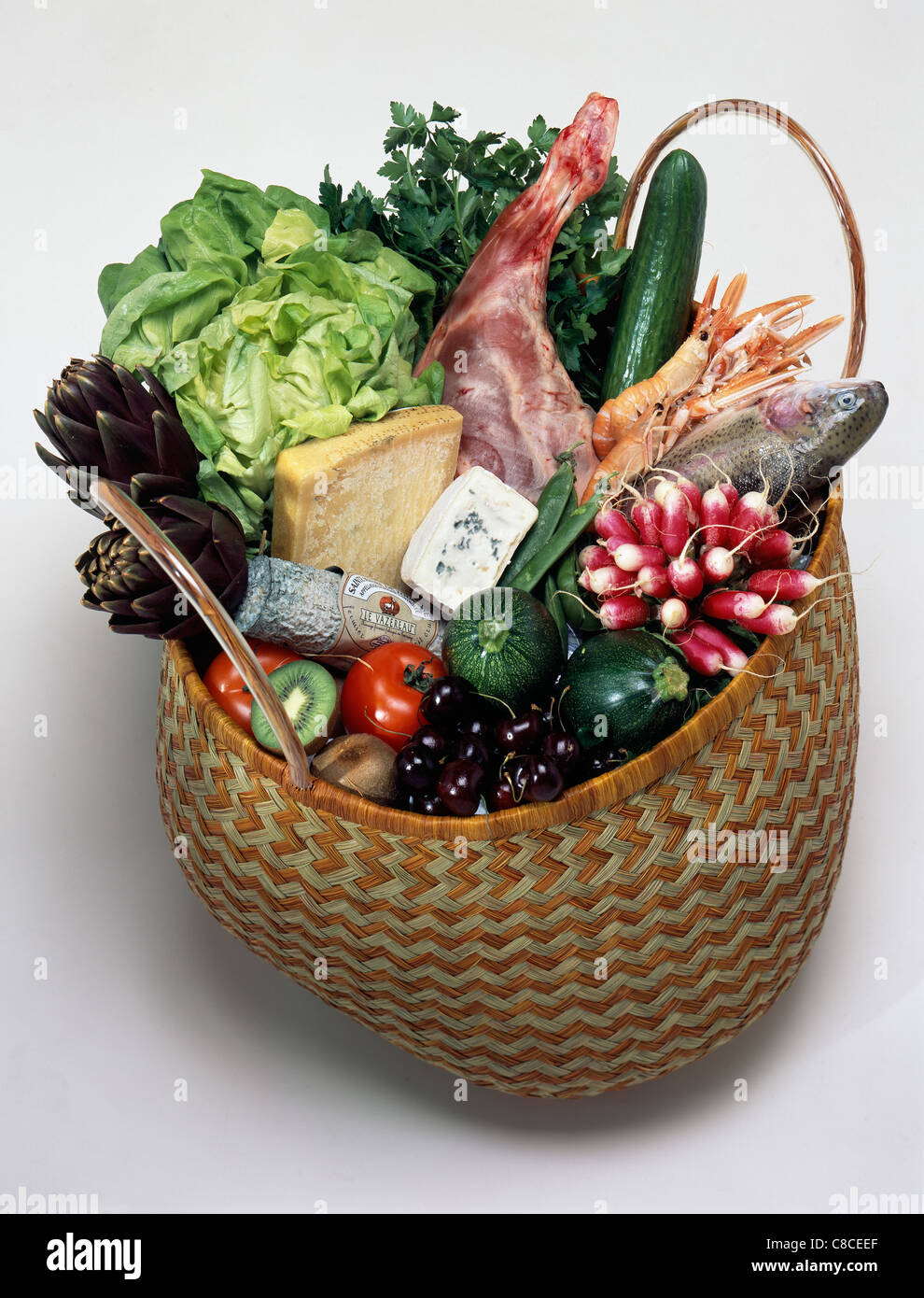 Basket bleu hi-res stock photography and images - Alamy