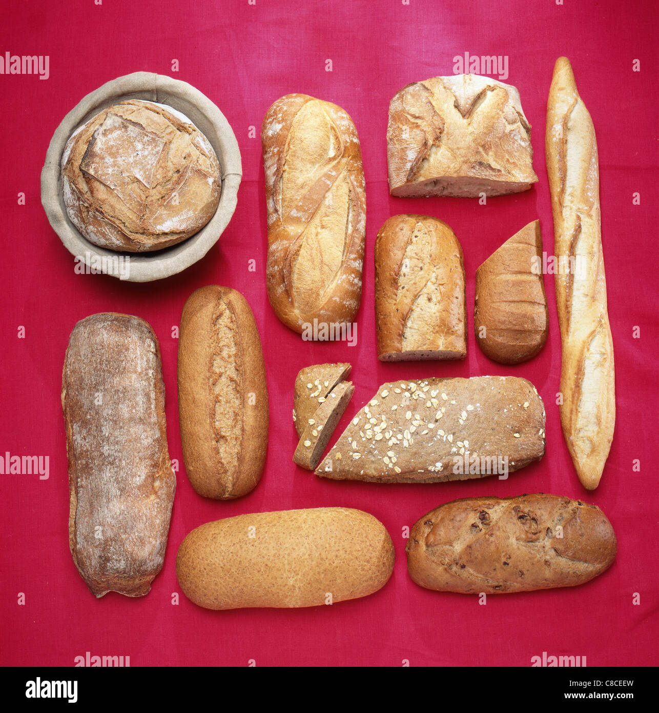 Selection of traditional breads Stock Photo - Alamy