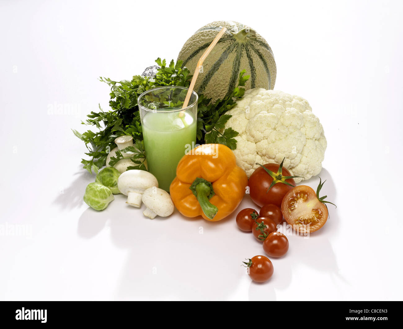 Fresh herb vegetable juice hi-res stock photography and images - Alamy
