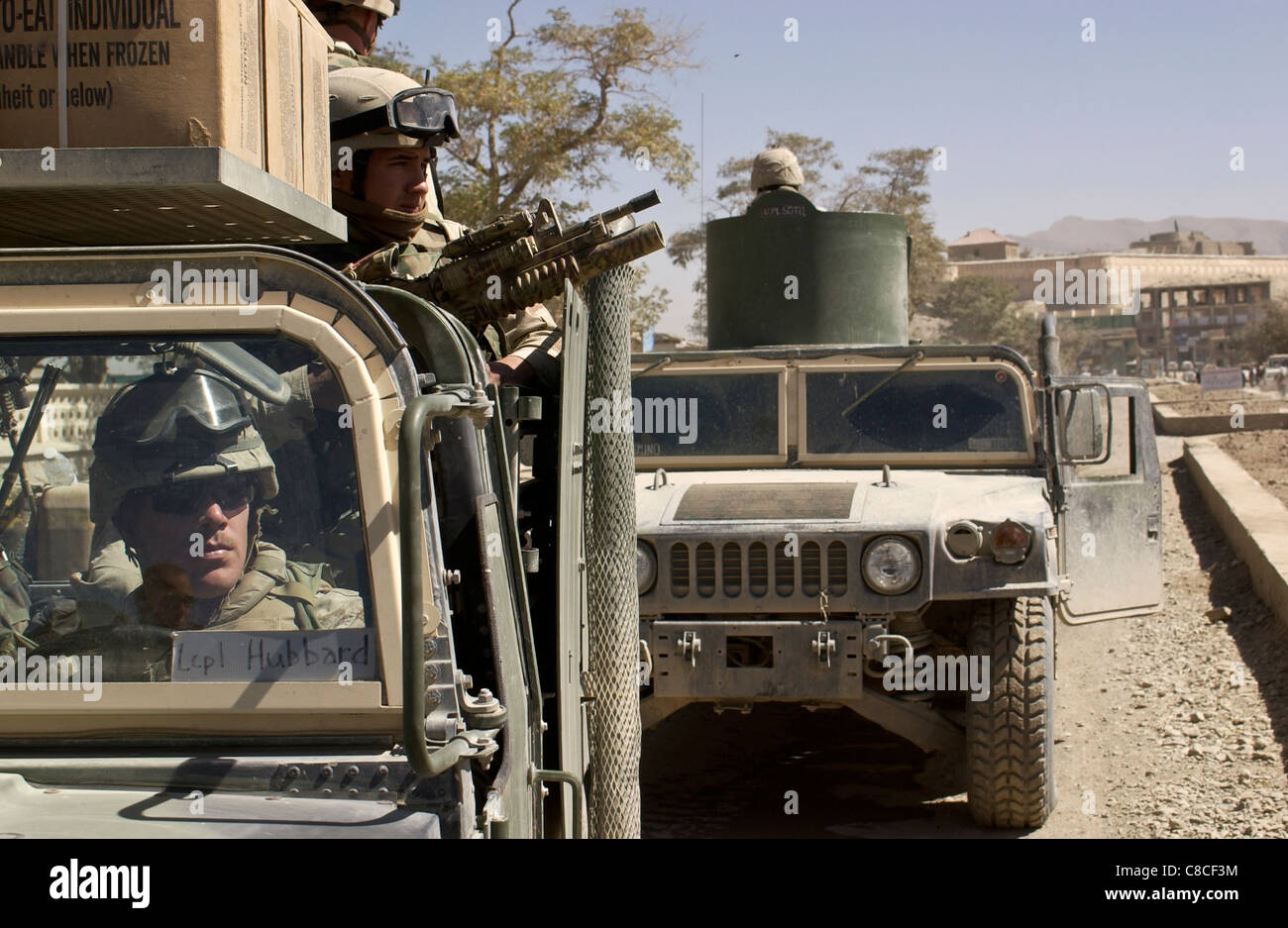 Members of the U.S. 82nd Airborne Division set out on patrol from the ...