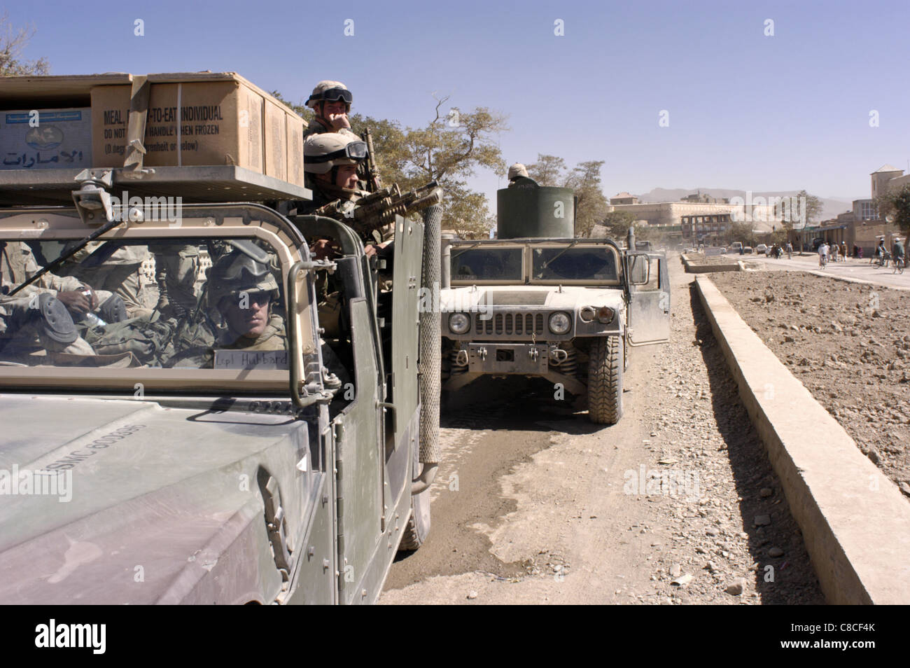 Members of the U.S. 82nd Airborne Division set out on patrol from the ...