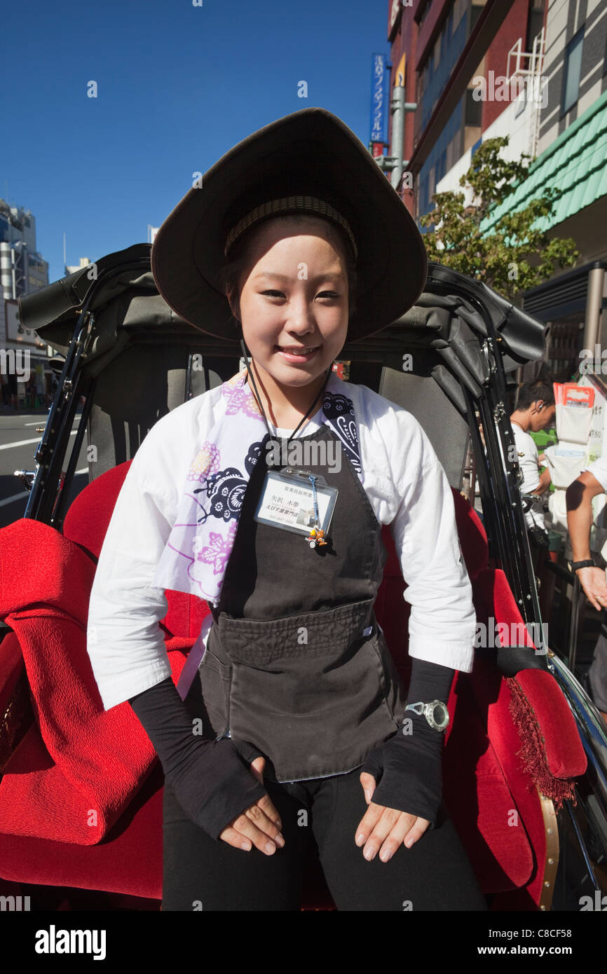 Japan, Tokyo, Asakusa, Female Rickshaw Porter Stock Photo - Alamy
