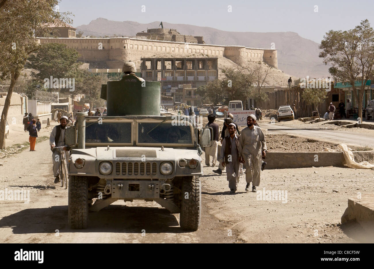 Members of the U.S. 82nd Airborne Division set out on patrol from the ...