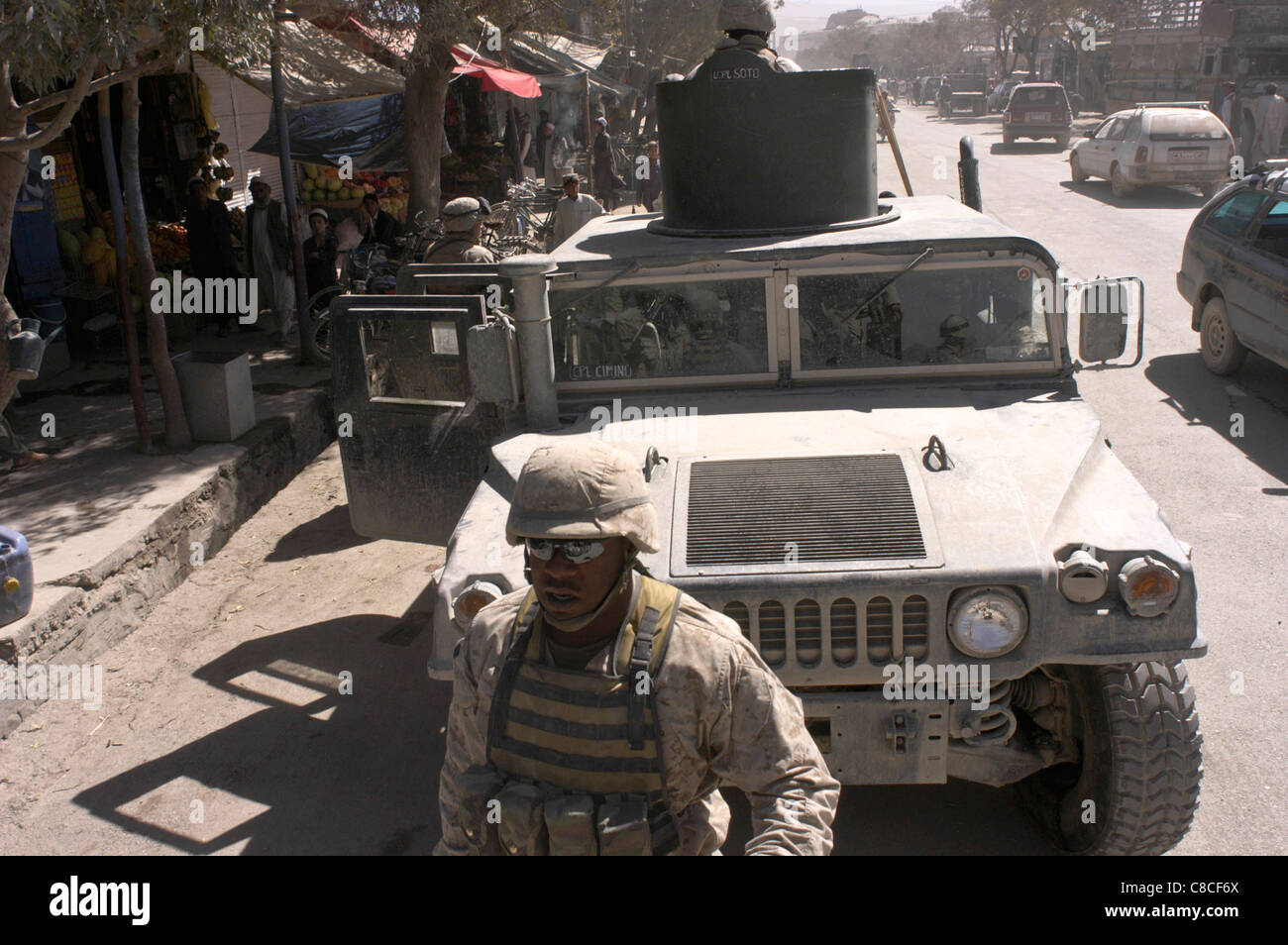 Members of the U.S. 82nd Airborne Division set out on patrol from the ...