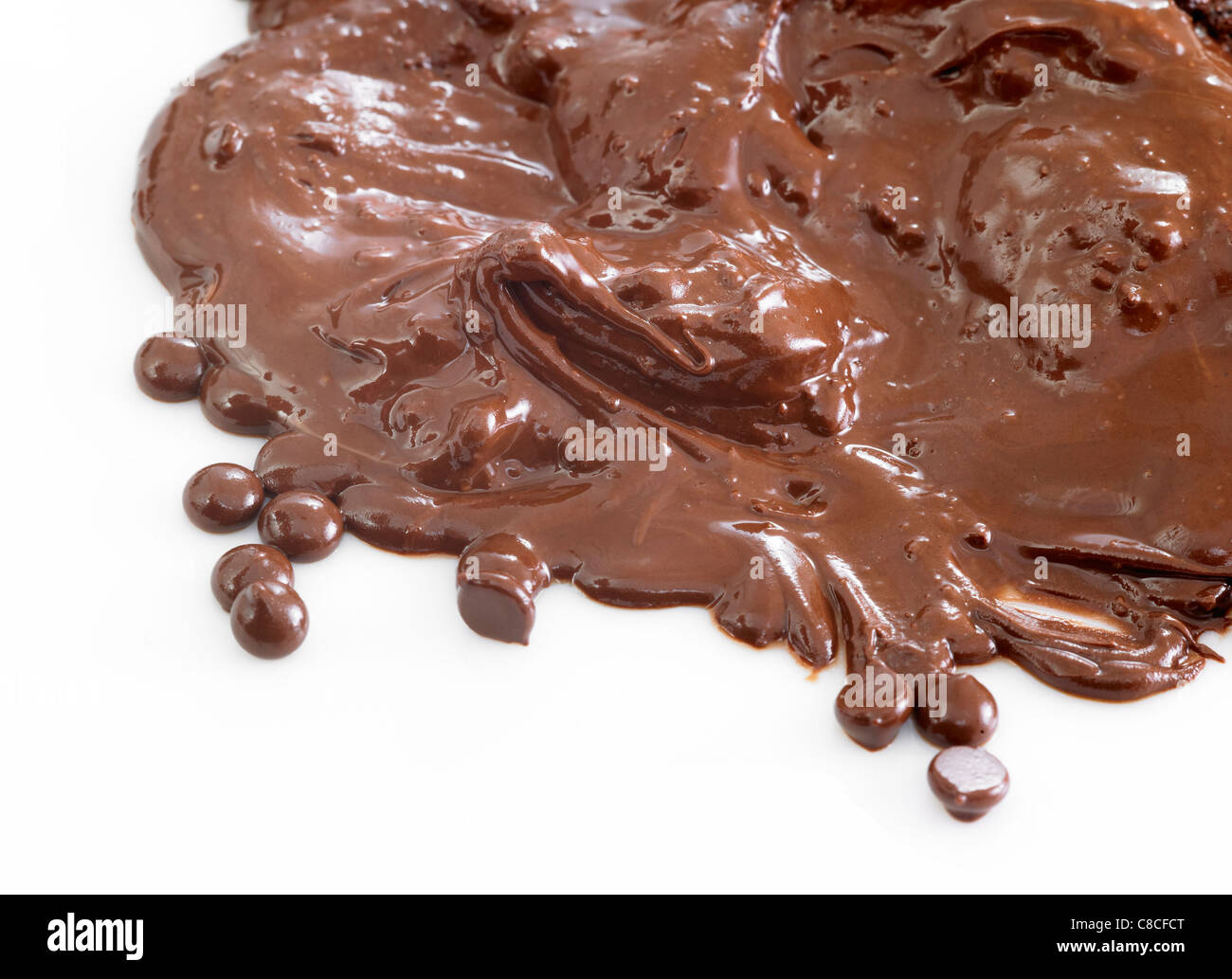 chocolate chips or drops melting Stock Photo - Alamy