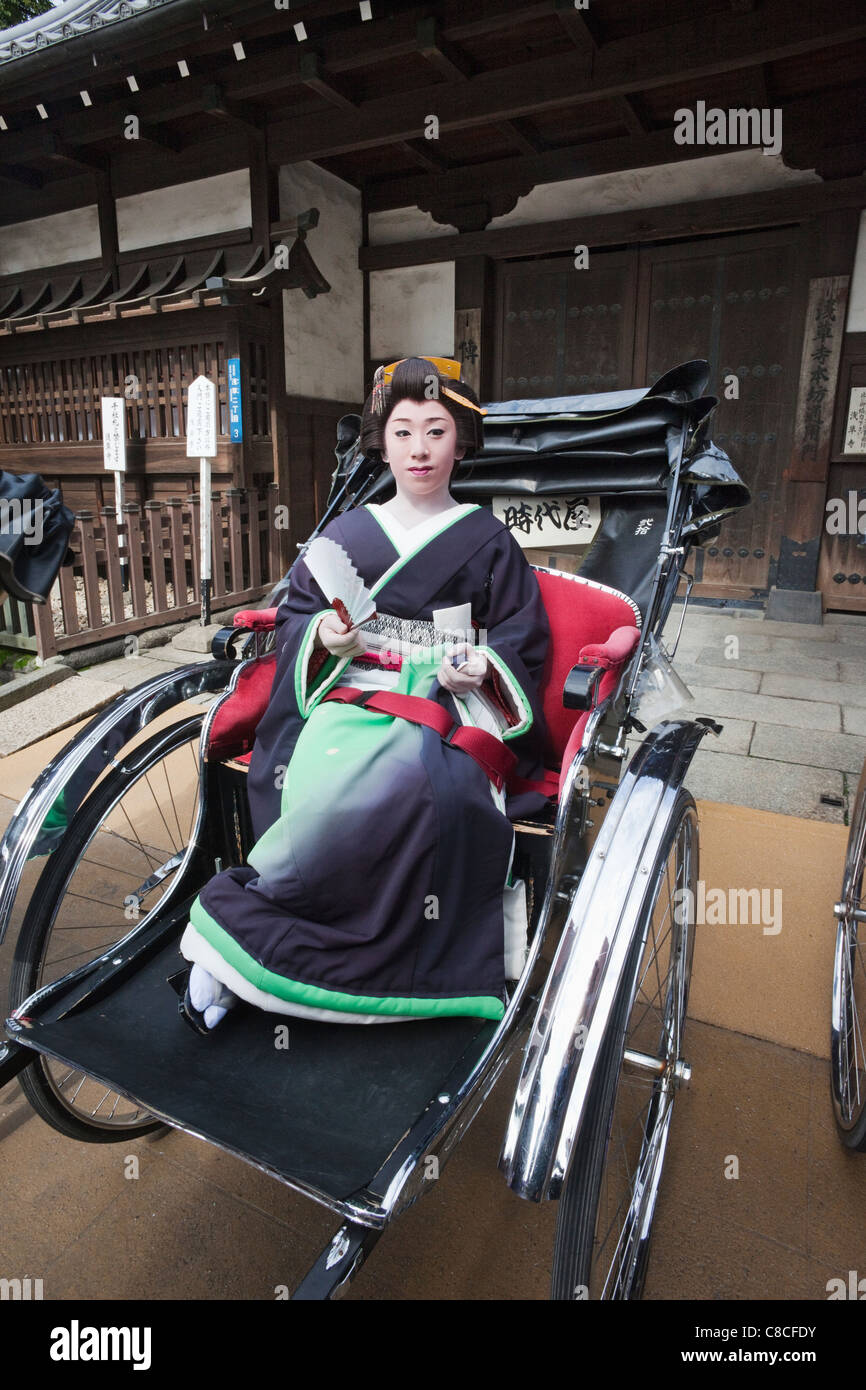 Japan, Tokyo, Asakusa, Geisha in Rickshaw Stock Photo - Alamy
