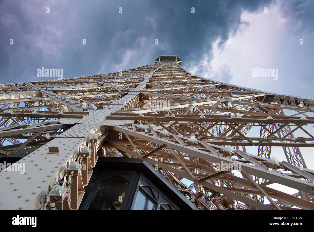 Structure of Eiffel Tower, France Stock Photo - Alamy