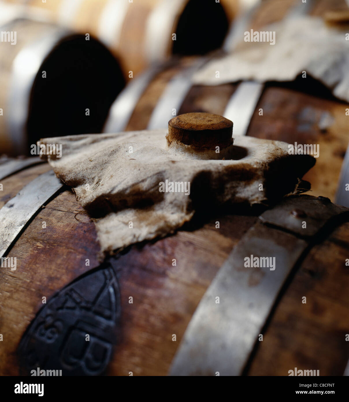Cork of a barrel Stock Photo - Alamy