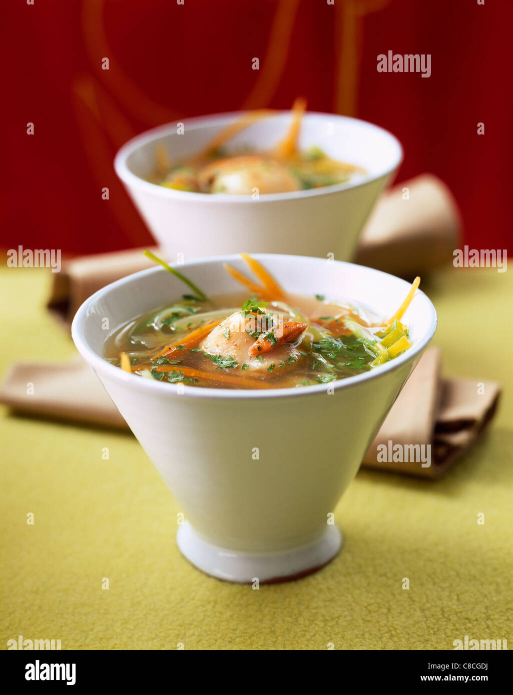 Scallop soup hi-res stock photography and images - Alamy