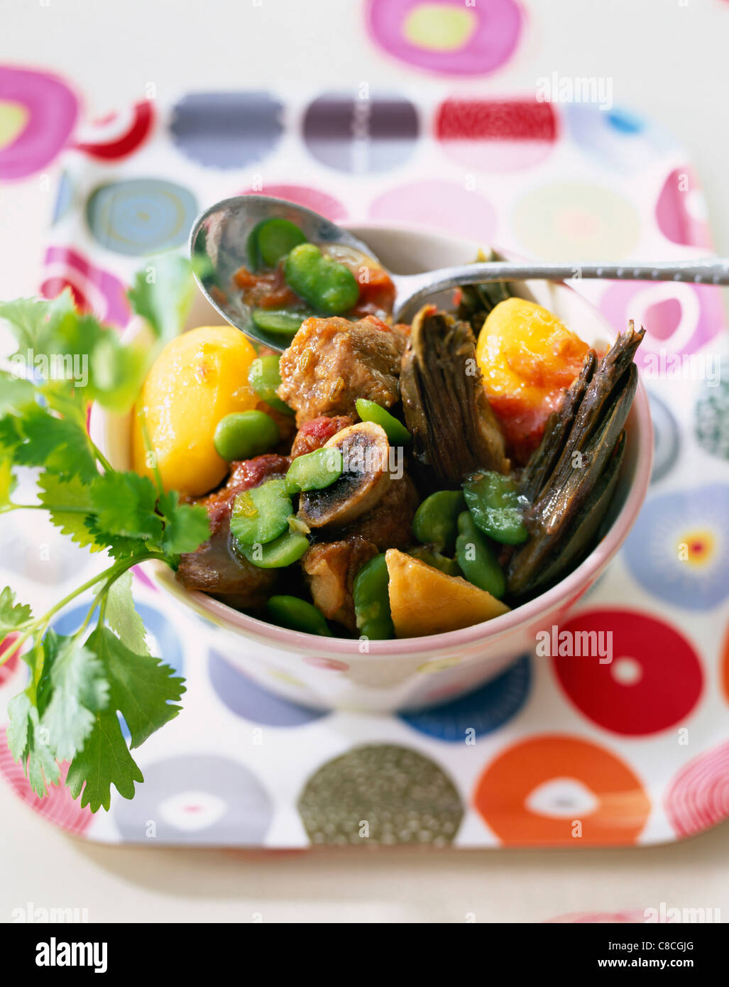 lamb and vegetable salad Stock Photo - Alamy