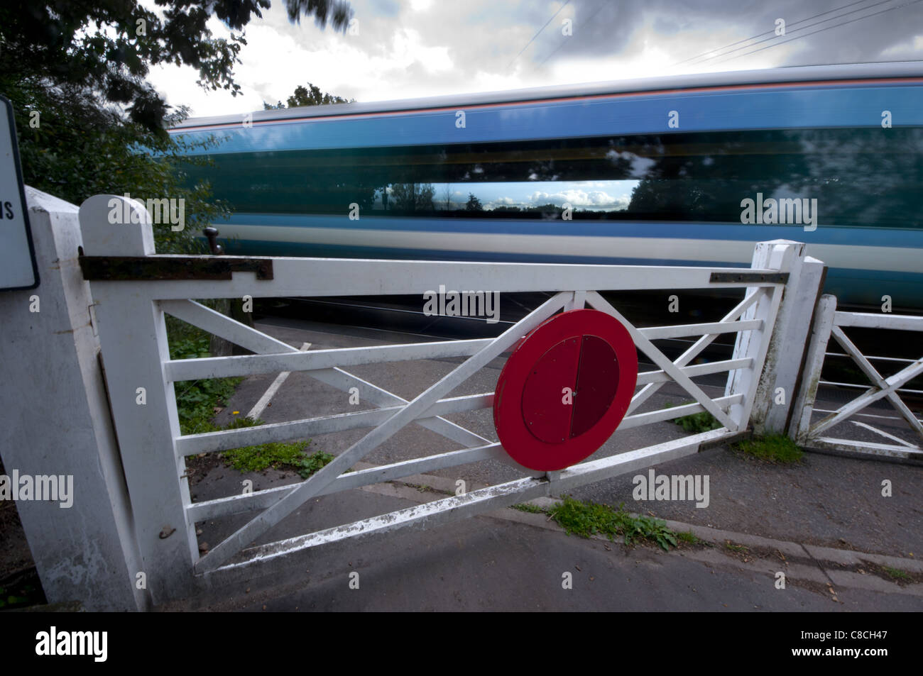 Railway Crossing Gates High Resolution Stock Photography and Images - Alamy