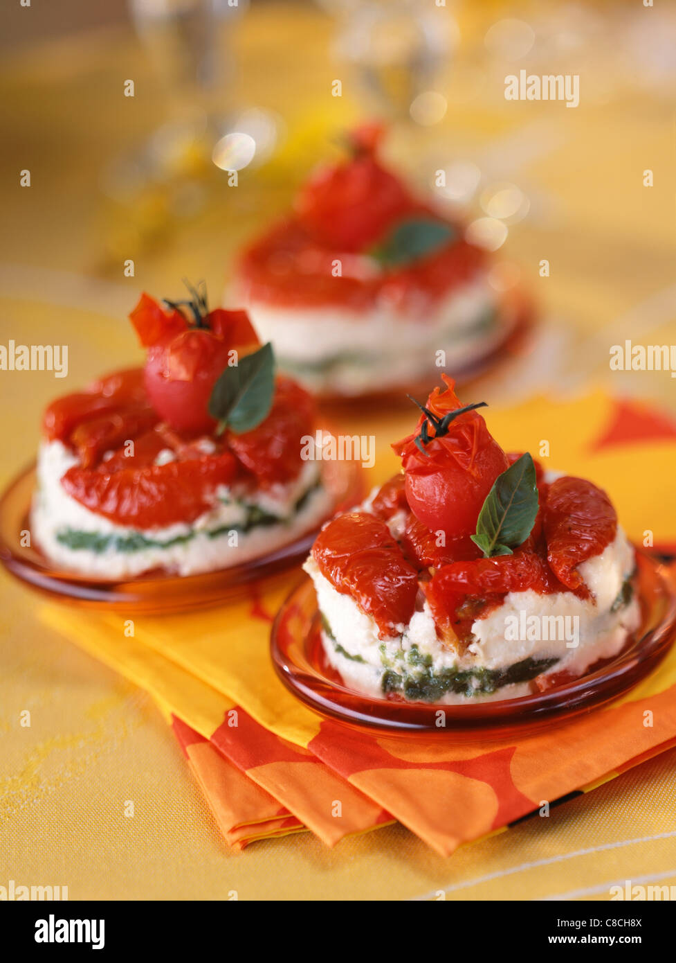 Tomato goats cheese hi-res stock photography and images - Alamy