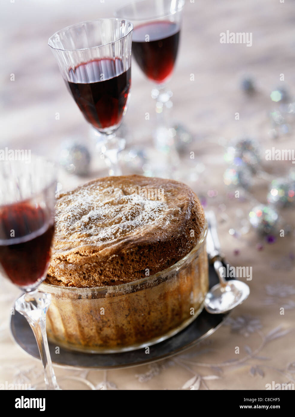 Chestnut cream soufflé Stock Photo - Alamy
