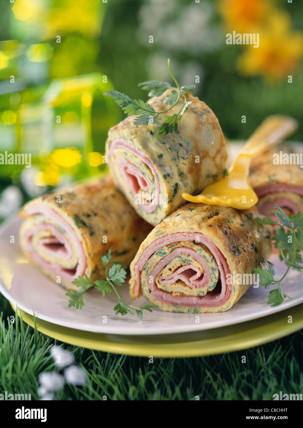 Rolled omelette hi-res stock photography and images - Alamy