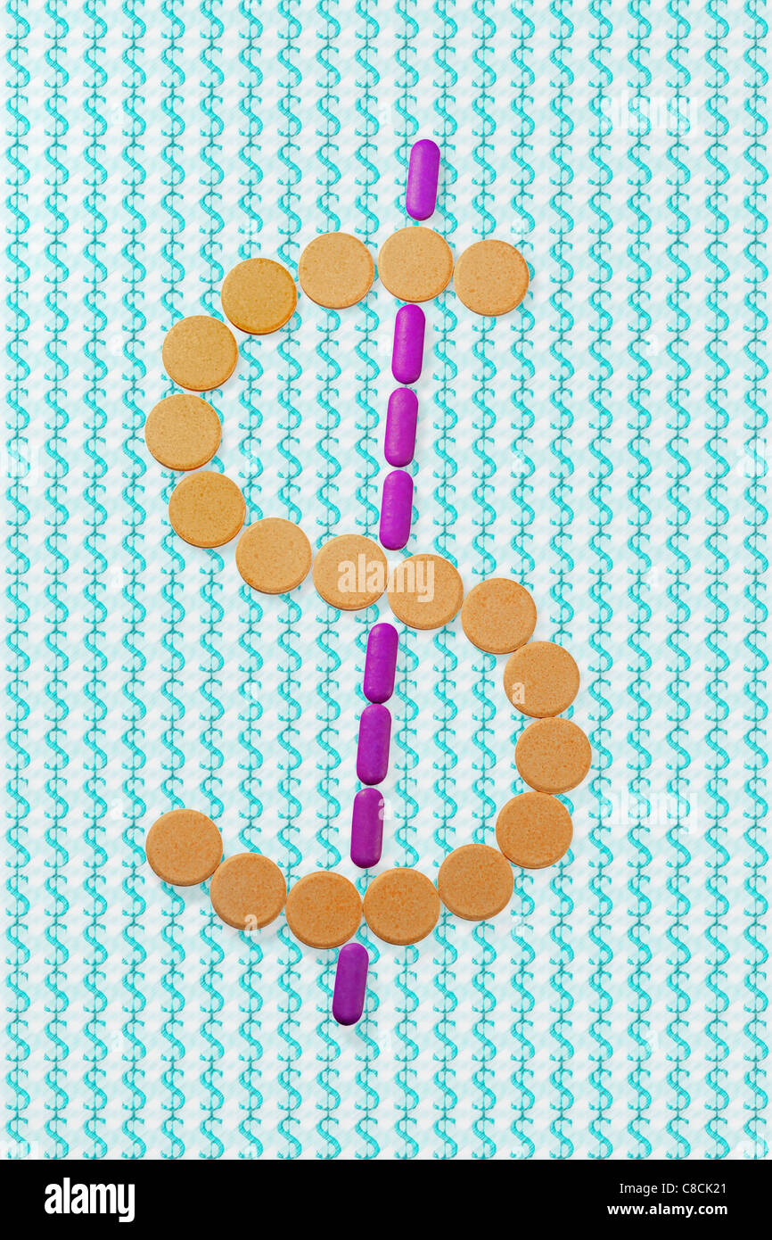 Pill dollar sign hi-res stock photography and images - Alamy