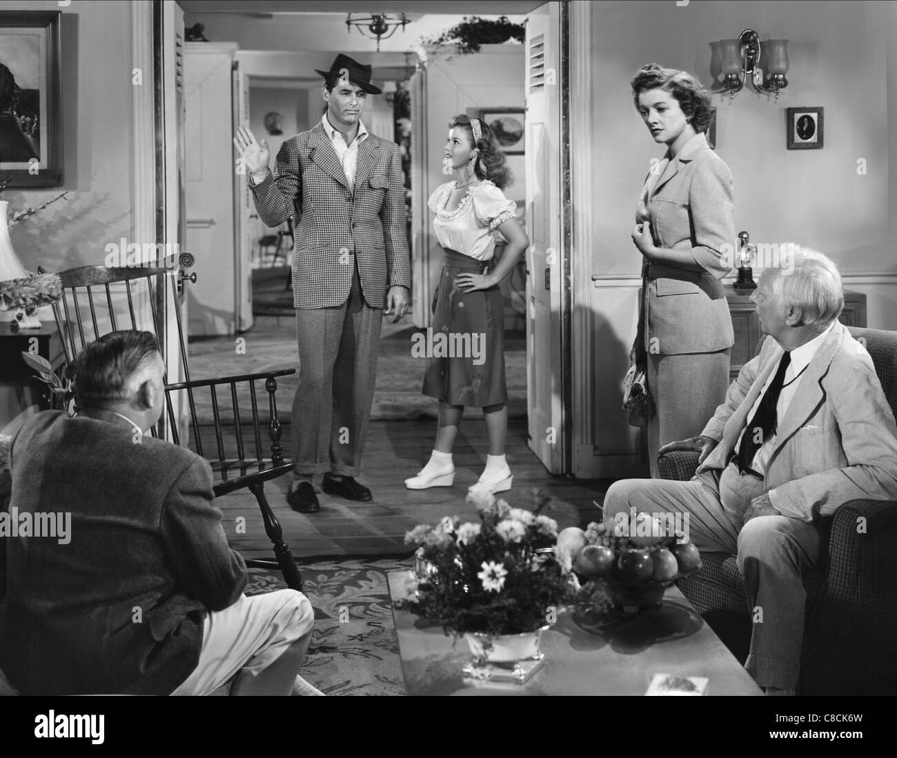 CARY GRANT, SHIRLEY TEMPLE, MYRNA LOY, BACHELOR KNIGHT, 1947 Stock ...