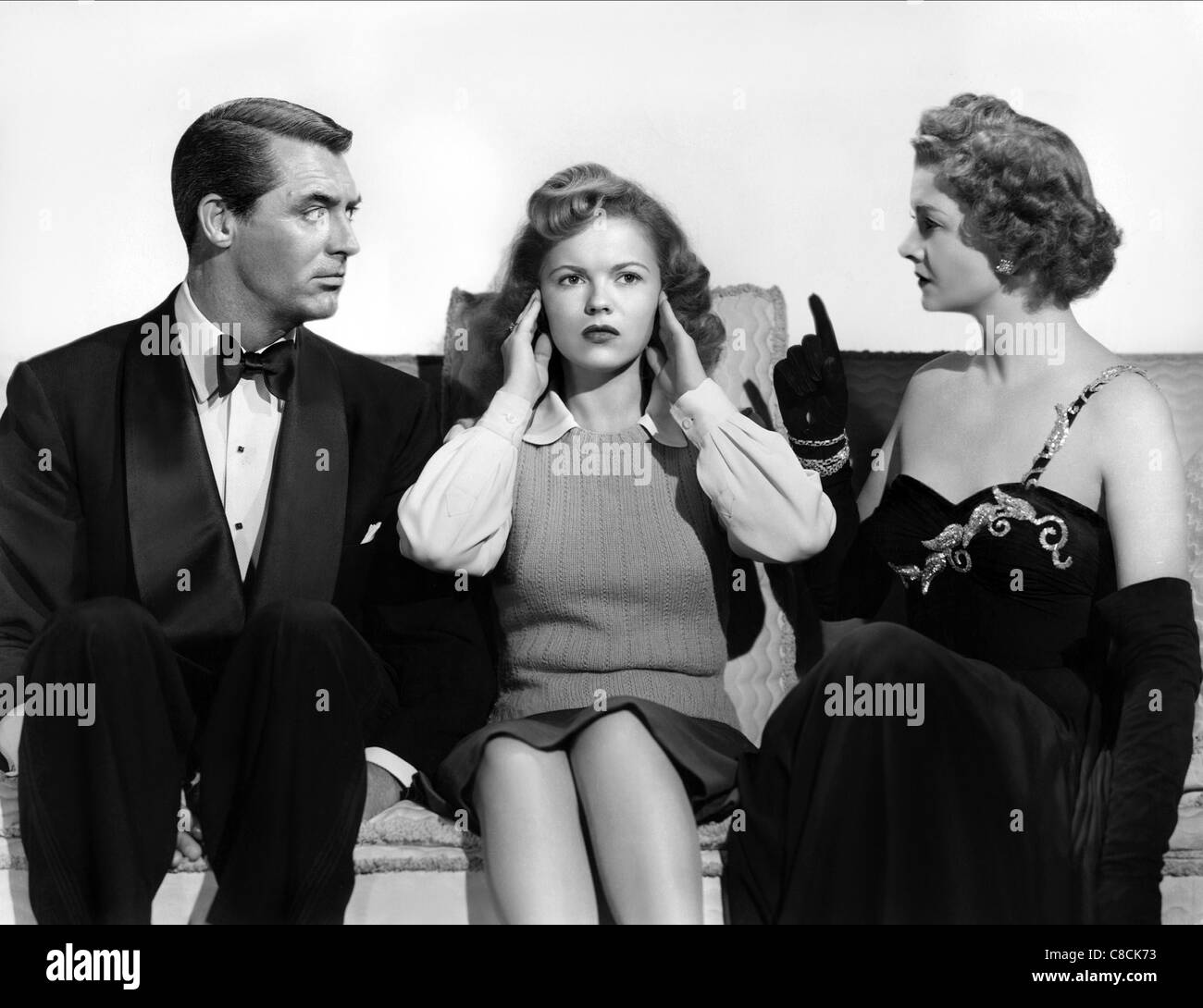 CARY GRANT, SHIRLEY TEMPLE, MYRNA LOY, BACHELOR KNIGHT, 1947 Stock ...