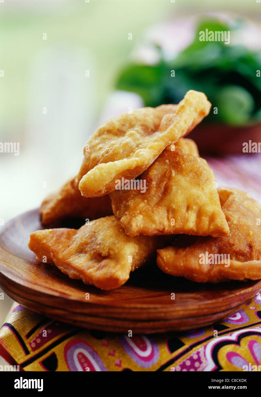 Fried meat turnovers Stock Photo - Alamy