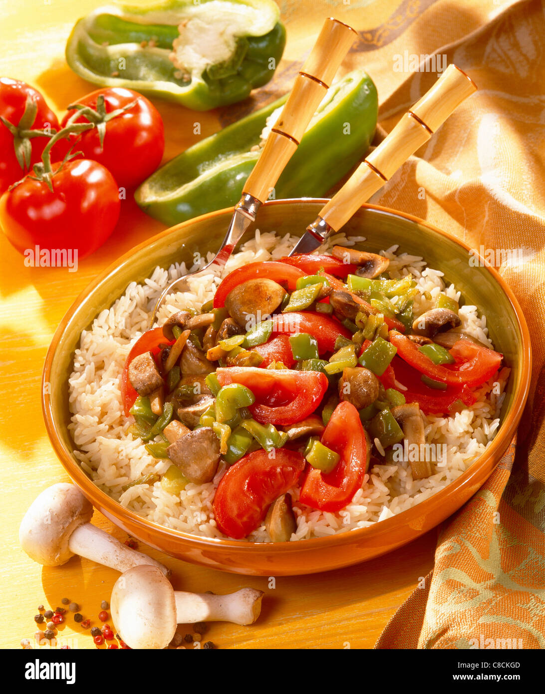 Creole Pilaf rice Stock Photo - Alamy