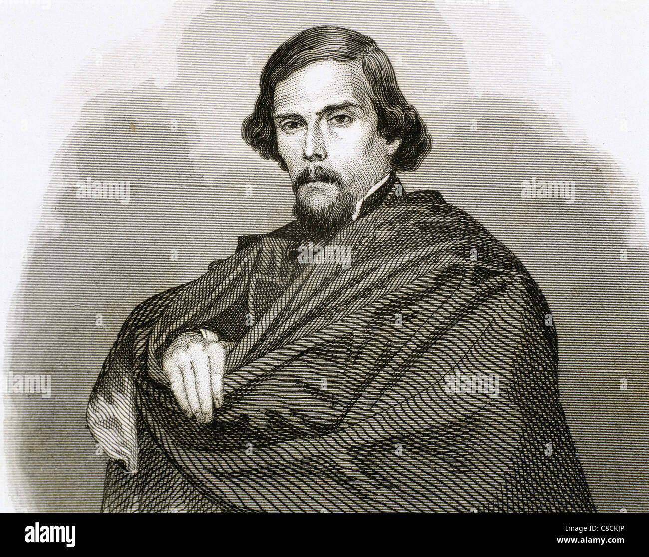 Victor Balaguer (1824-1901). Spanish politician and writer. Engraving ...