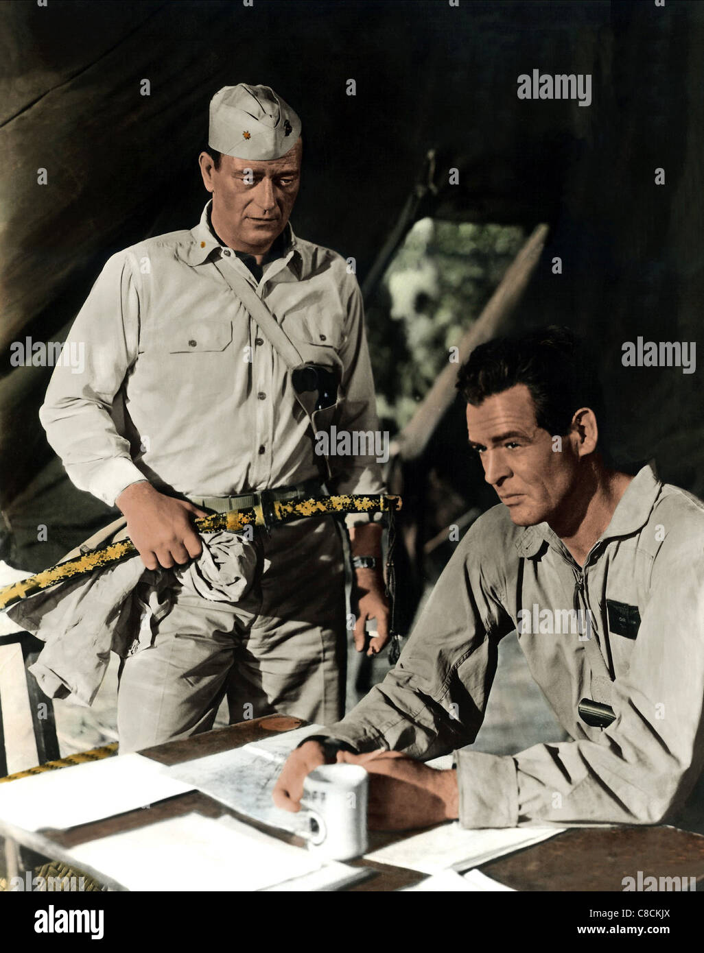 JOHN WAYNE, ROBERT RYAN, FLYING LEATHERNECKS, 1951 Stock Photo - Alamy