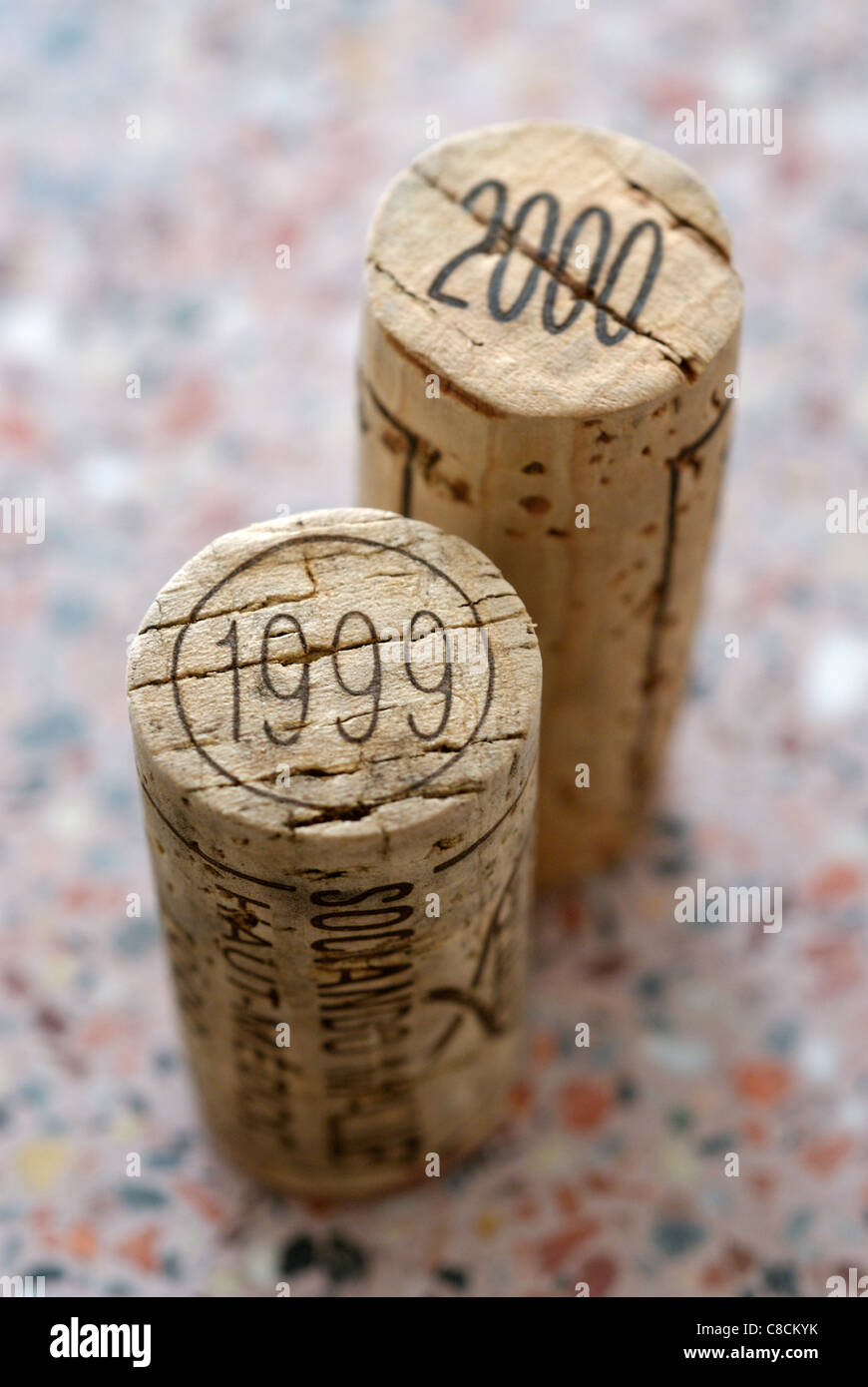 wine corks from year 1999 and 2000 Stock Photo - Alamy