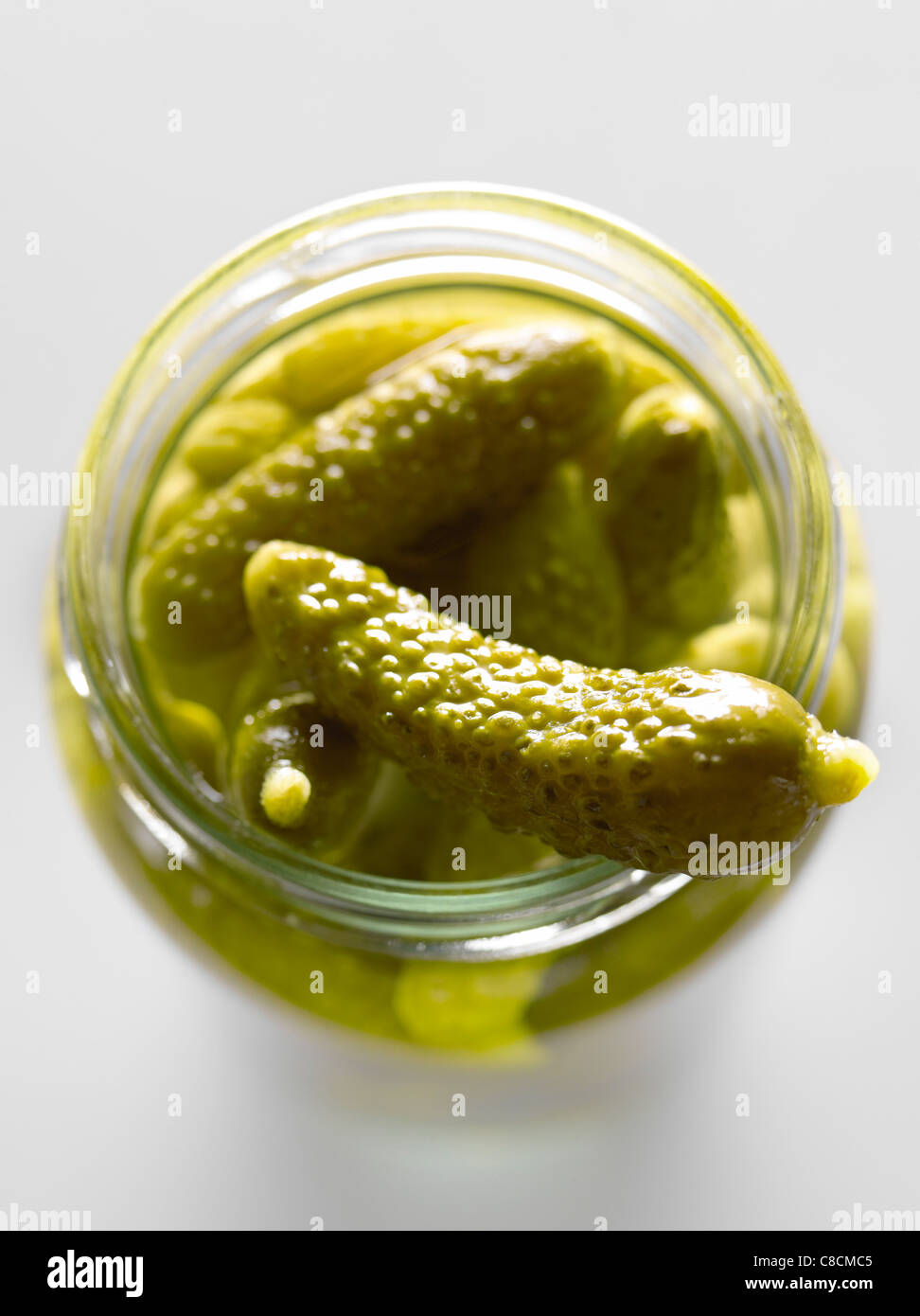 Jar of gherkins Stock Photo - Alamy