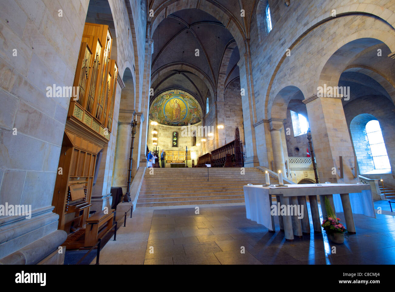 Sweden, Lund cathedral interior Stock Photo - Alamy